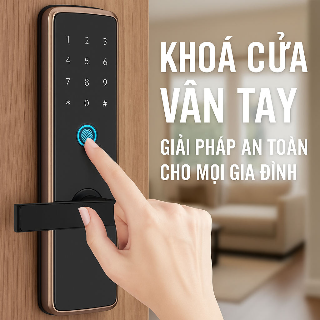 Khoá Cửa Vân Tay Giải Pháp An Toàn Cho Mọi Gia Đình